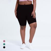 China Naked Women's High Waisted Yoga Shorts Hip Lifting Plus Size Workout Clothing for sale