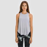 China Ice Feel Yoga Lightweight Nylon Built in Bra Loose Women's Tank Tops for sale