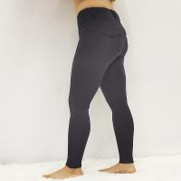 China Brushed Winter Grey Horse Riding Leggings Full Seat Grip For Women for sale