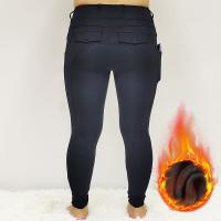 China Side Pocket Horse Riding Pants Brushed Keep Warm Equestrian Riding Leggings for sale