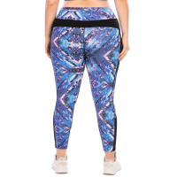 China Polyester Women's High Waist Yoga Leggings / Workout Pants With Side Pocket for sale