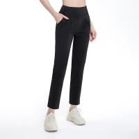 China Casual Straight Nylon Pocket Yoga Pants Nude Sports Leggings for sale