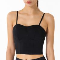 China 4 colors Solid Color Adjustable Splice Womens Sports Bra Breathable Yoga underwear for sale