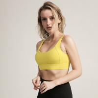 China ODM Womens Sports Bra For Active Wear Nylon Yoga Crop Top Gym Workout Underwear for sale