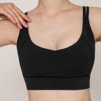 China ODM Womens Sports Bra For Active Wear Nylon Yoga Crop Top Gym Workout Underwear for sale