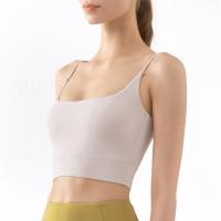 China Small Shoulder Sling Fitness Yoga Bra Nylon Soft Women Sports Underwear for sale