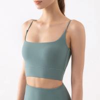 China Small Shoulder Sling Fitness Yoga Bra Nylon Soft Women Sports Underwear for sale