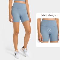China High Waist Sports Yoga Pants Capri Short Tight Slim With Waistband Pocket for sale