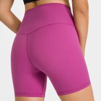 China High Waist Sports Yoga Pants Capri Short Tight Slim With Waistband Pocket for sale