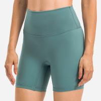 China High Waist Sports Yoga Pants Capri Short Tight Slim With Waistband Pocket for sale