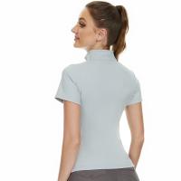 China Equestrian Base Layer Half Zipper Horse Riding Shirt Cool Fabric Quick Dry Horse Ridin Tops for sale