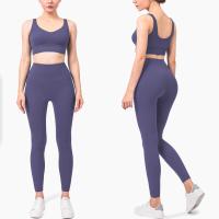 China New Arrivals High Waisted Yoga Suit Women Fitness Set Workout Clothes for sale