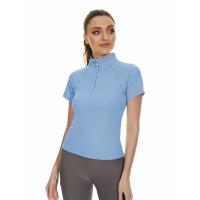 China Blue Spandex Nylon Equestrian Base Layer Eco-Friendly Riding Clothing for sale