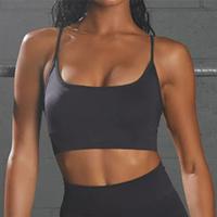 China Women's Adjustable Strap Yoga Sports Bra Activewear Seamless Workout Fitness Tops for sale