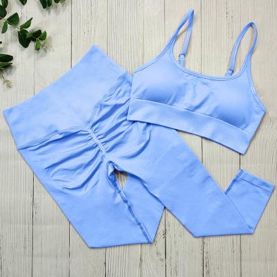 China High Quality Workout Sets For Women Active 2 Pieces Seamless Matching Sports Bra And Yoga Leggings for sale