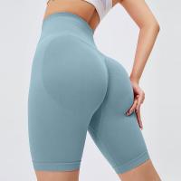 China Seamless Yoga Gym Cycling Shorts Scrunch Butt Push Up Nylon High Waist for sale
