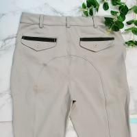 China XS-XL Spandex / polyester Beige Active Stretch Men Horse Riding Leggings for sale