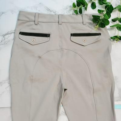 China XS-XL Spandex / polyester Beige Active Stretch Men Horse Riding Leggings for sale