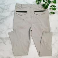 China XS-XL Spandex / polyester Beige Active Stretch Men Horse Riding Leggings for sale