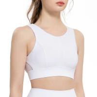 China New Curve Gauze Women Fitness Vest Body-Building Running Train Sports Bra for sale