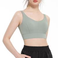 China Large Chest Nylon Sports Yoga bra Women High-Strength Integrated Gym Bra for sale