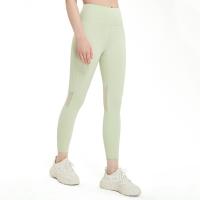 China 2XL Cool Feeling Mesh Fitness Leggings Women Elastic Hip Lifting Peach Yoga Pant for sale