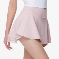 China White Mesh Lining Golf Skirt Fitness Light Comfortable Tennis Skort Wear for sale