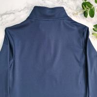 China Navy Western Long Baselayer Zip Horse Riding T Shirts Custom Logo for sale