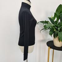 China Sweat Wicking Horse Riding Tops Long Riding Base Layer Black Female Zipper Shirts for sale