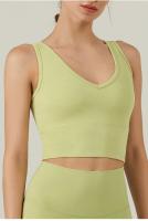 China V Neck 4 Sizes Sexy Sports Bra Soft Nylon Yoga Fitness Top Female Underwear for sale