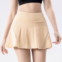 China Splicing Mesh Gym Women Golf Pleated Skirt Tennis Pocket Short Elastic for sale