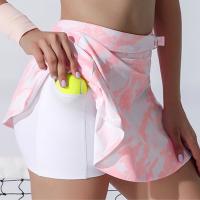 China STC Active Stretch Tennis Golf Skorts Women'S Printed Badminton Skirts With Pocket for sale
