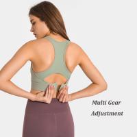 China Wide Gathered Gils Sports Bra High Impact Large Bust Padded Fitness Workout for sale