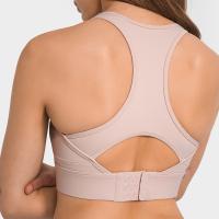 China Wide Gathered Gils Sports Bra High Impact Large Bust Padded Fitness Workout for sale