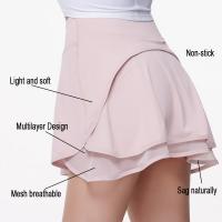 China Logo Stamp Women'S Short Skirt Casual Outdoor Sports Girls Skirt Slim Fit Badminton Tennis for sale