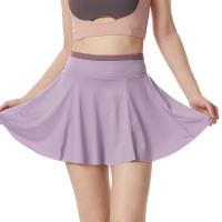 China Quick Dry Mesh Womens Golf Clothes Mid Rise Athletic Badminton Tennis Skirt for sale