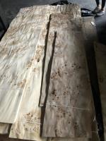 China Poplar Burl Fine Natural Wood Veneer Odorless Thickness 0.45mm for sale