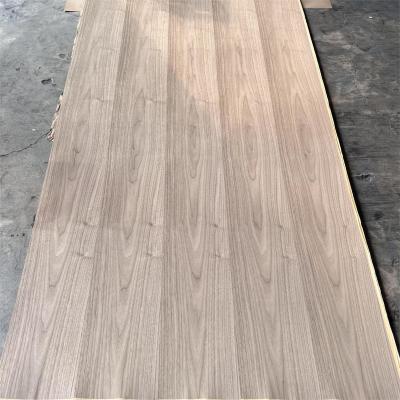 China Natural Walnut 0.5mm Wood Veneer Plywood For Cabinet Wall And Door Decoration for sale