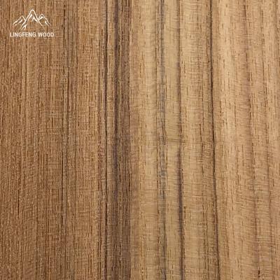 China Myanmar Teak Veneer Quarter cut 0.25mm | LINGFENG for sale