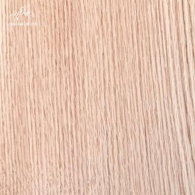China Red Oak Veneer Quarter Cut 0.45mm Natural Wood Veneer Sheet for sale