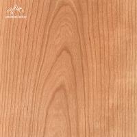China Wallcovering Cherry Wood Veneer Crown Cut 0.45mm for sale