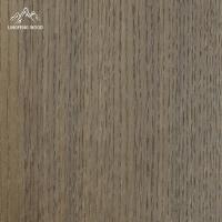China Smoked American Oak Veneer Quarter Cut 0.45mm Treatment Smoked Width 130-350mm for sale
