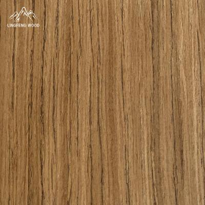 China 0.4mm Engineered Teak Veneer Natural Teak Color For Furniture Design for sale