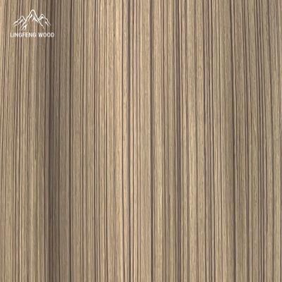 China 0.4mm Engineered Teak Veneer Natural Teak Quarter Color For Furniture Design for sale