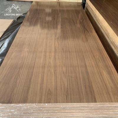 China Premium Walnut Veneered MDF Panel | Real Wood Veneer Sheet for sale