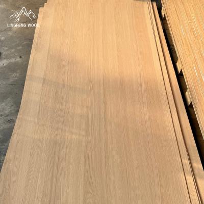 China White Oak Veneer Crown Cut and Quarter Cut Mixed Jointed Panel | Real Wood Veneer Sheet for sale