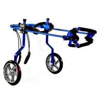 China Stainless Steel Adjustable Pet Dog Wheelchair for Handicapped Hind Legs S M ML Custom for sale