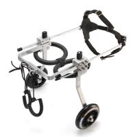 China Stainless Steel Adjustable Pet Dog Wheelchair for Handicapped Hind Legs S M ML Custom for sale