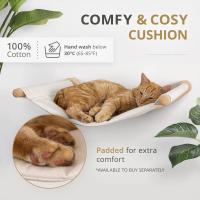 China Canvas padded Wall Mounted Cat Hammock Bed 21'' width 18.5'' depth Cat Climbing Frame for sale