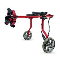 China Adjustable Pet Dog Wheelchair for Hind Legs XS S M L Aluminum Frame Wear Resistant for sale